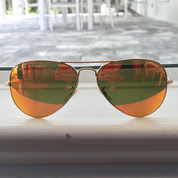 Ray-Ban | Accessories | Rayban Flash Aviator Sunglasses | Poshmark